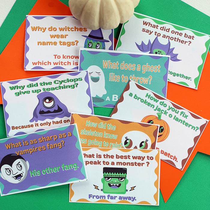 Free Printable Halloween Lunch Box Jokes for Kids | Sunny Day Family