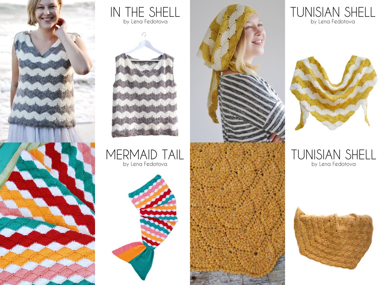 TUNISIAN SHELL: Patterns and Tunisian Shell Stitch Tutorial