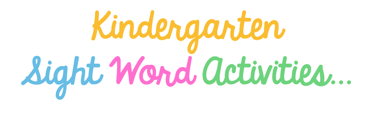 Teaching With Love and Laughter: Kindergarten Sight Words Interactive ...