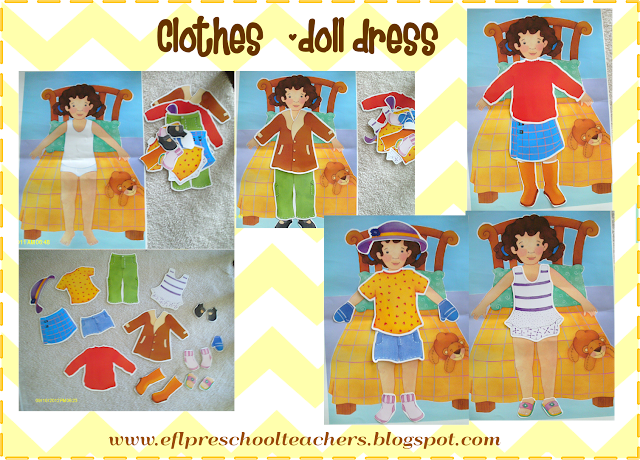 ESL/EFL Preschool Teachers: Clothes Theme for Preschool ELL
