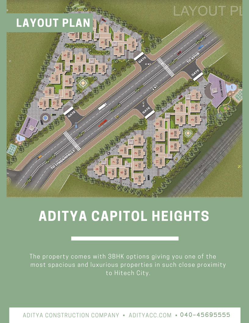 Aditya Capitol Heights Hyderabad Price And Project View - Floor Plans