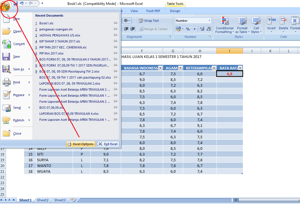 Mengenal Fill Handle Cell Drag And Drop Microsoft Excel