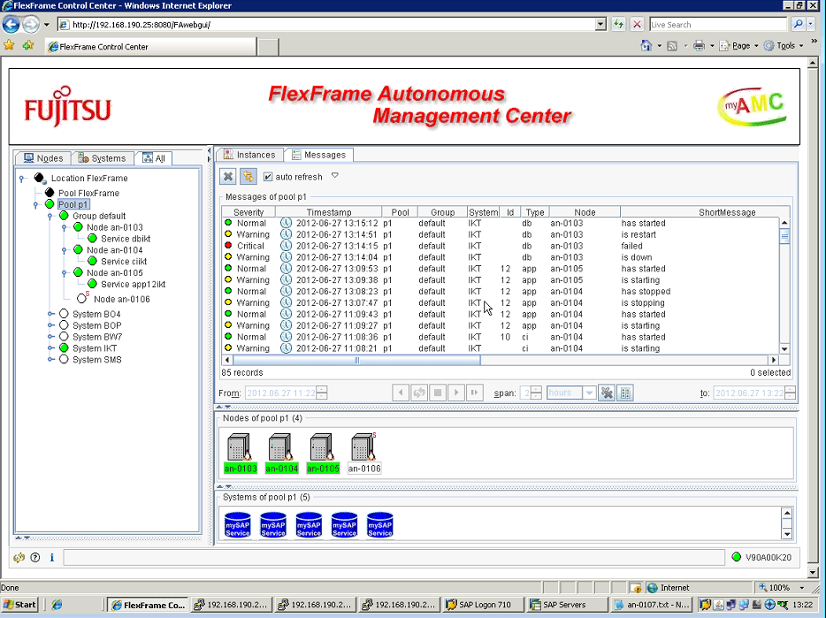 sidadm: Fujitsu FlexFrame for SAP