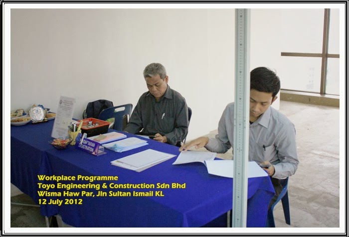 Hj. Zulheimy Ma'amor: 2012 - TOYO ENGINEERING & CONSTRUCTION SDN BHD KL
