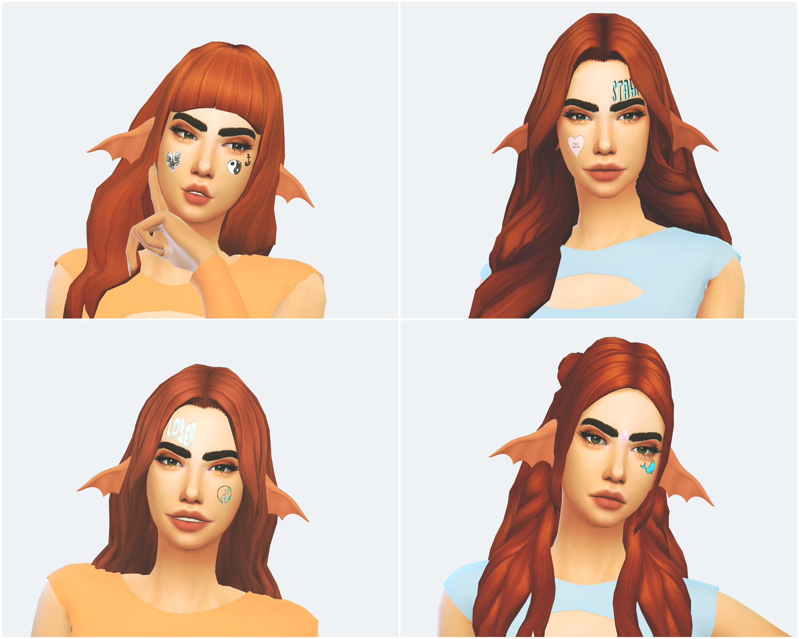 Sims 4 cc face stickersd - schoolhon