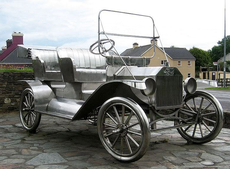 Just A Car Guy: Exact replica of a 'model T' Ford in stainless steel ...