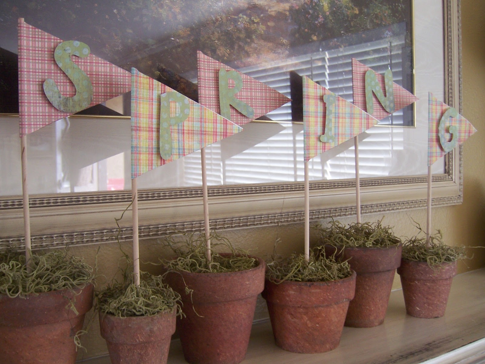 Cottage Charm Creations: flags & flower pots!