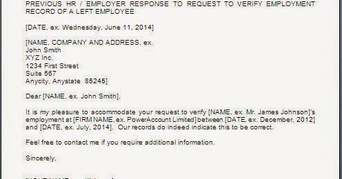 Employee Reference Check Reply Letter