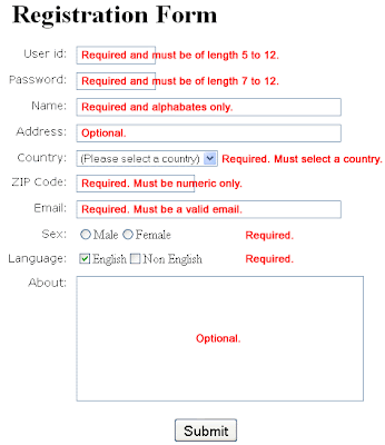 TESTING FOR BEGINNER: How to test sample registration form with validation.