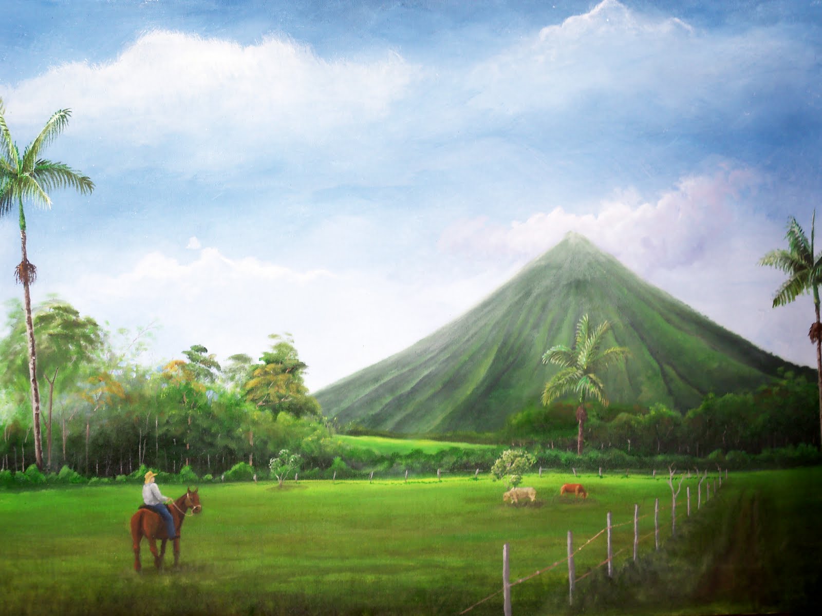 Jungle and Rainforest Art of Costa Rica: "Costa Rica Wildlife Landscape ...