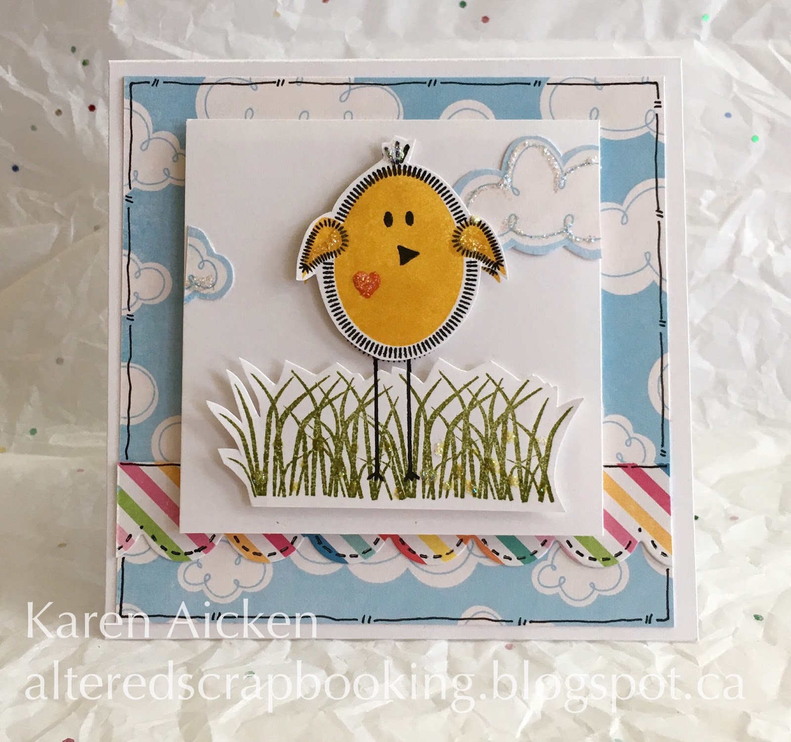 Altered Scrapbooking: Easter Chick Pop-Up Card