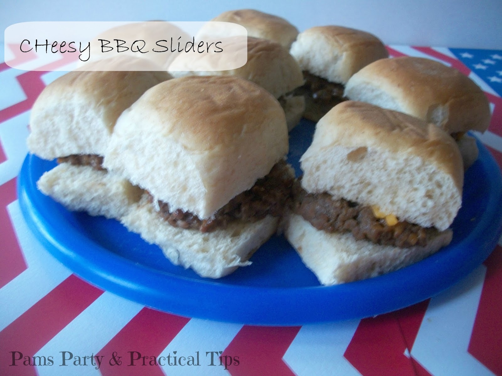 Pams Party & Practical Tips: Cooking with Kyle - Cheesy BBQ Sliders