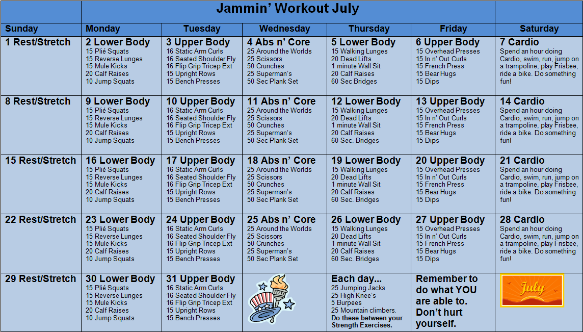Domestic Diva In Training: Jammin' Workout June