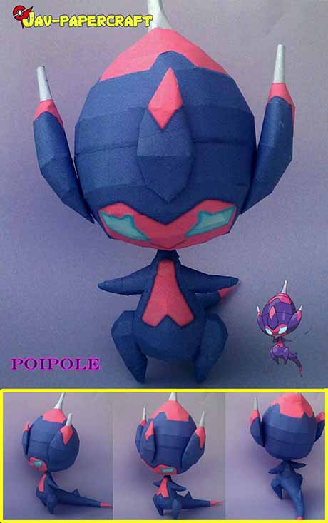 Pokemon: Poipole Papercraft | Paperized Crafts
