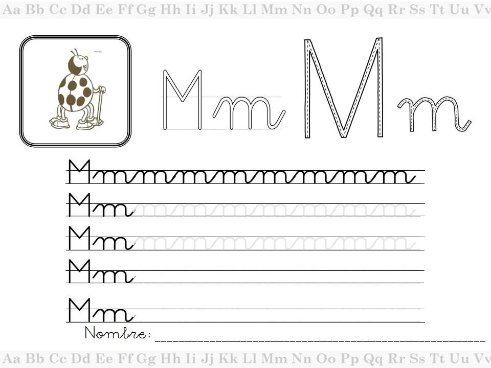 Mi Mundo Infantil: GRAFÍA DE LA M