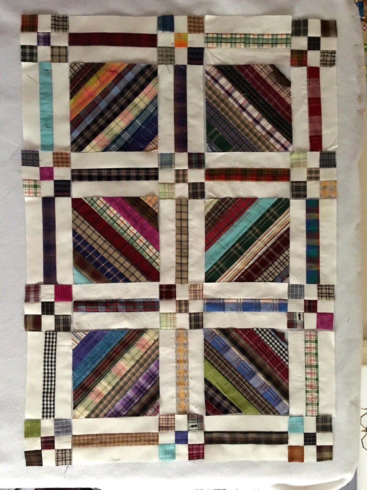 Susan's Quilt Creations: Plaid Strings UFO Finished
