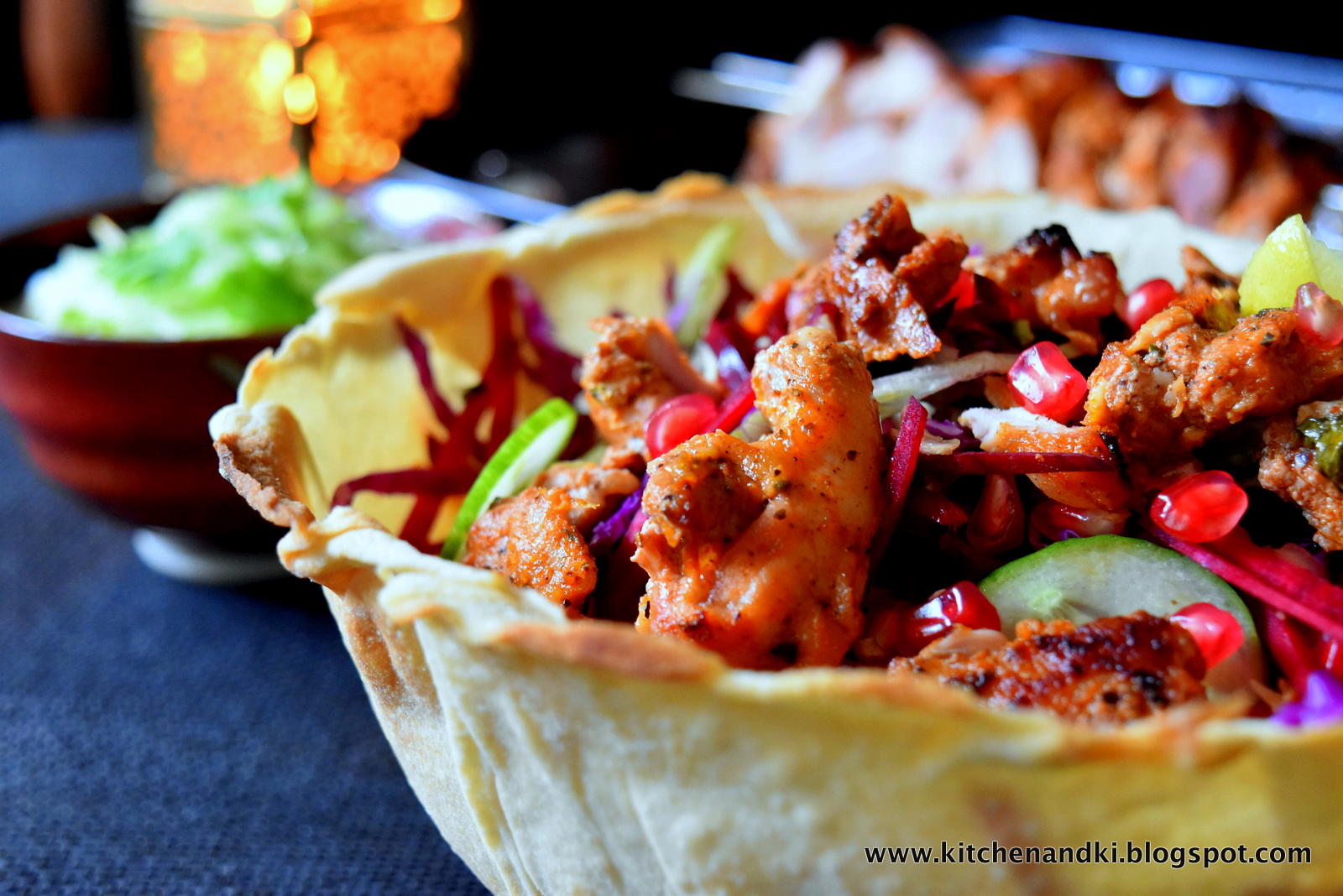 Lavash Chicken Salad Bowl