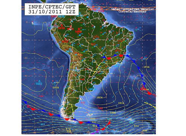 Weather and Climate Blog: Air Masses Affecting Uruguay