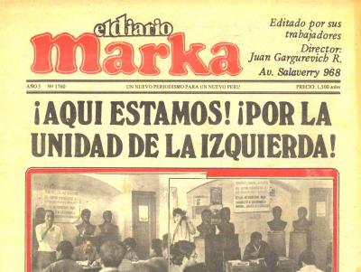 Historia del Periodismo del Perú II: El Diario Marka y la Prensa ...
