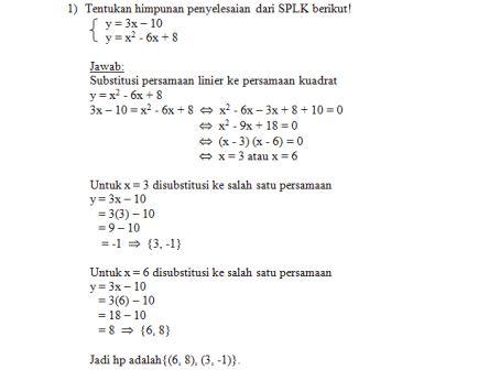 Sistem Persamaan Linear Jurnal Yang Kamu Harus Tahu