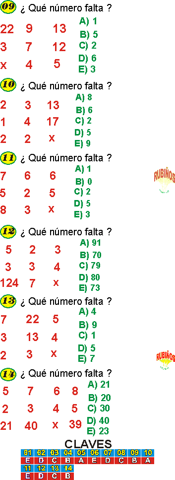 DISTRIBUCIONES NUMÉRICAS EJERCICIOS RESUELTOS DE PRUEBA PSICOTÉCNICA Y ...