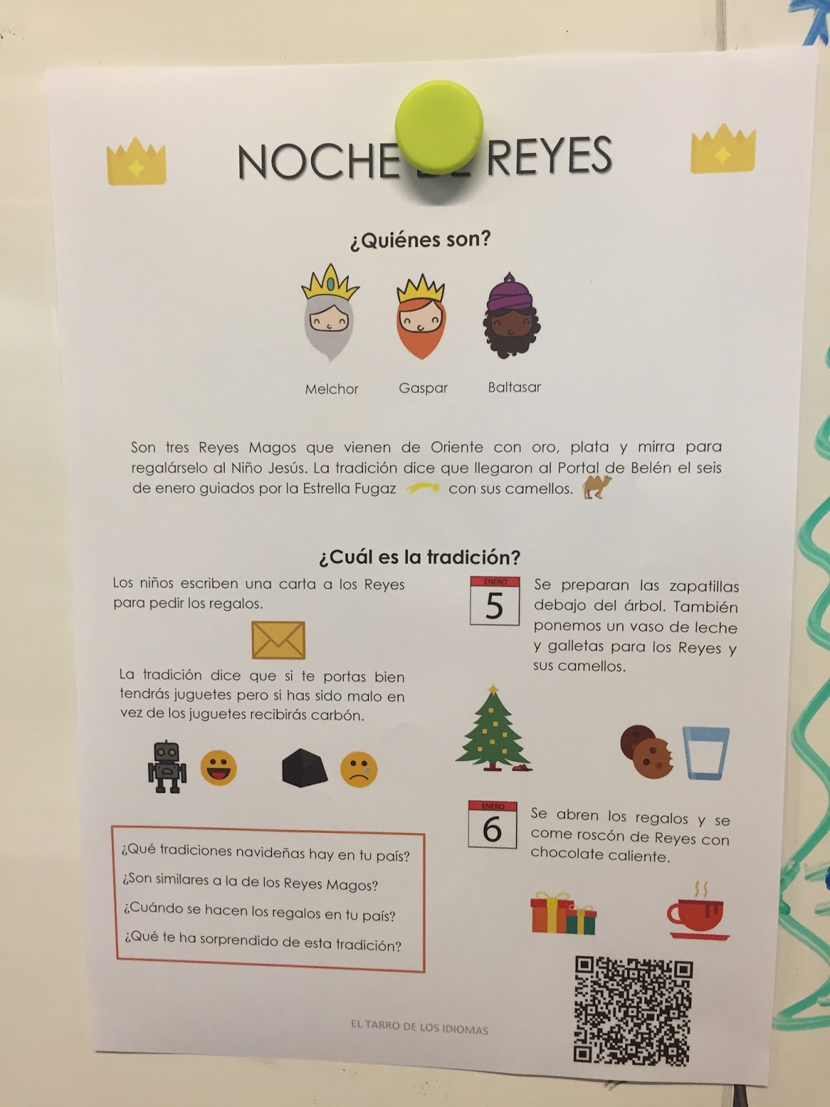 Los Reyes Magos / Comprensión lectora – El Tarro de los idiomas