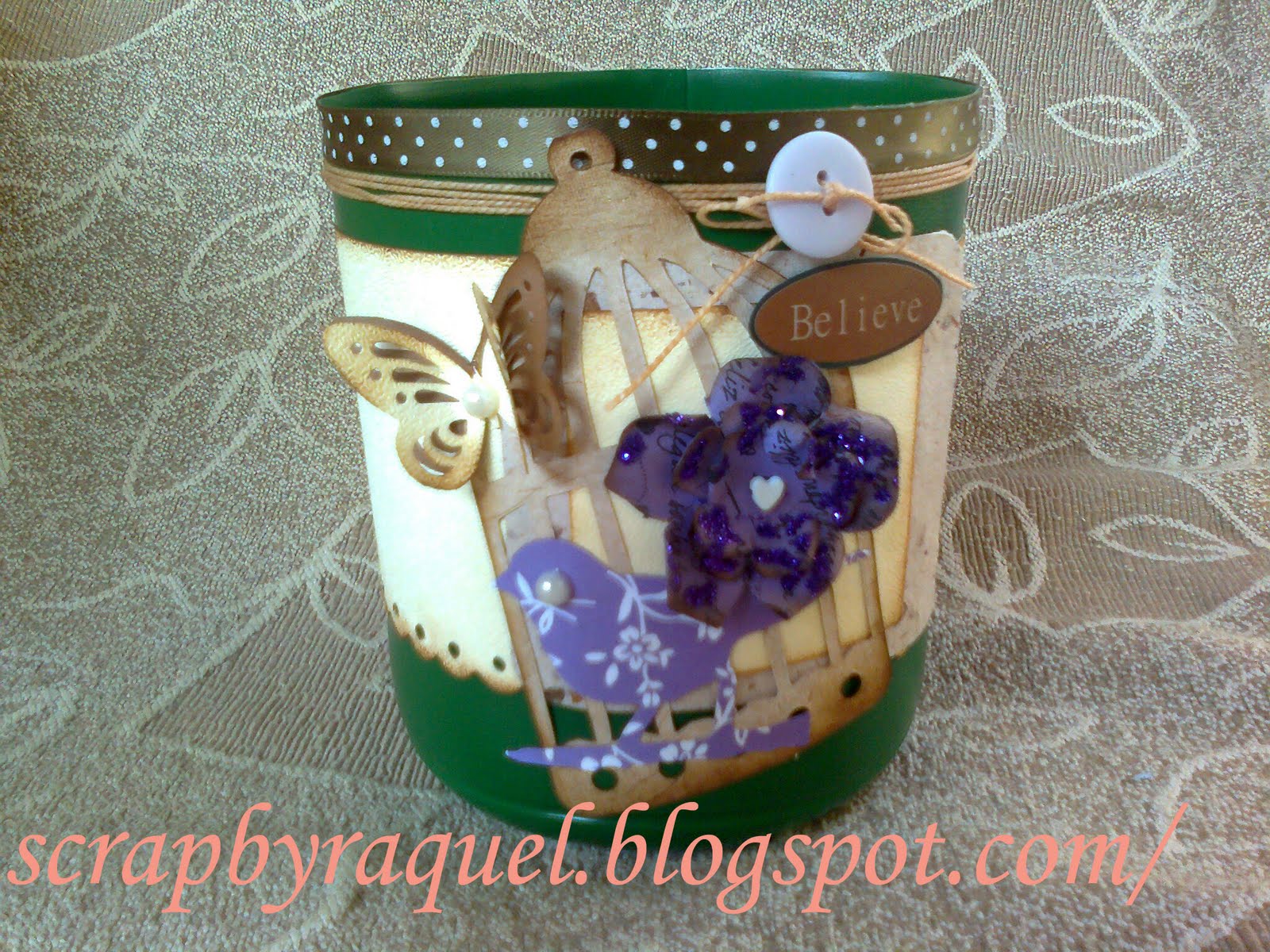 Scrap e Mais algumas coisinhas....: Scrap decor com Reciclagem