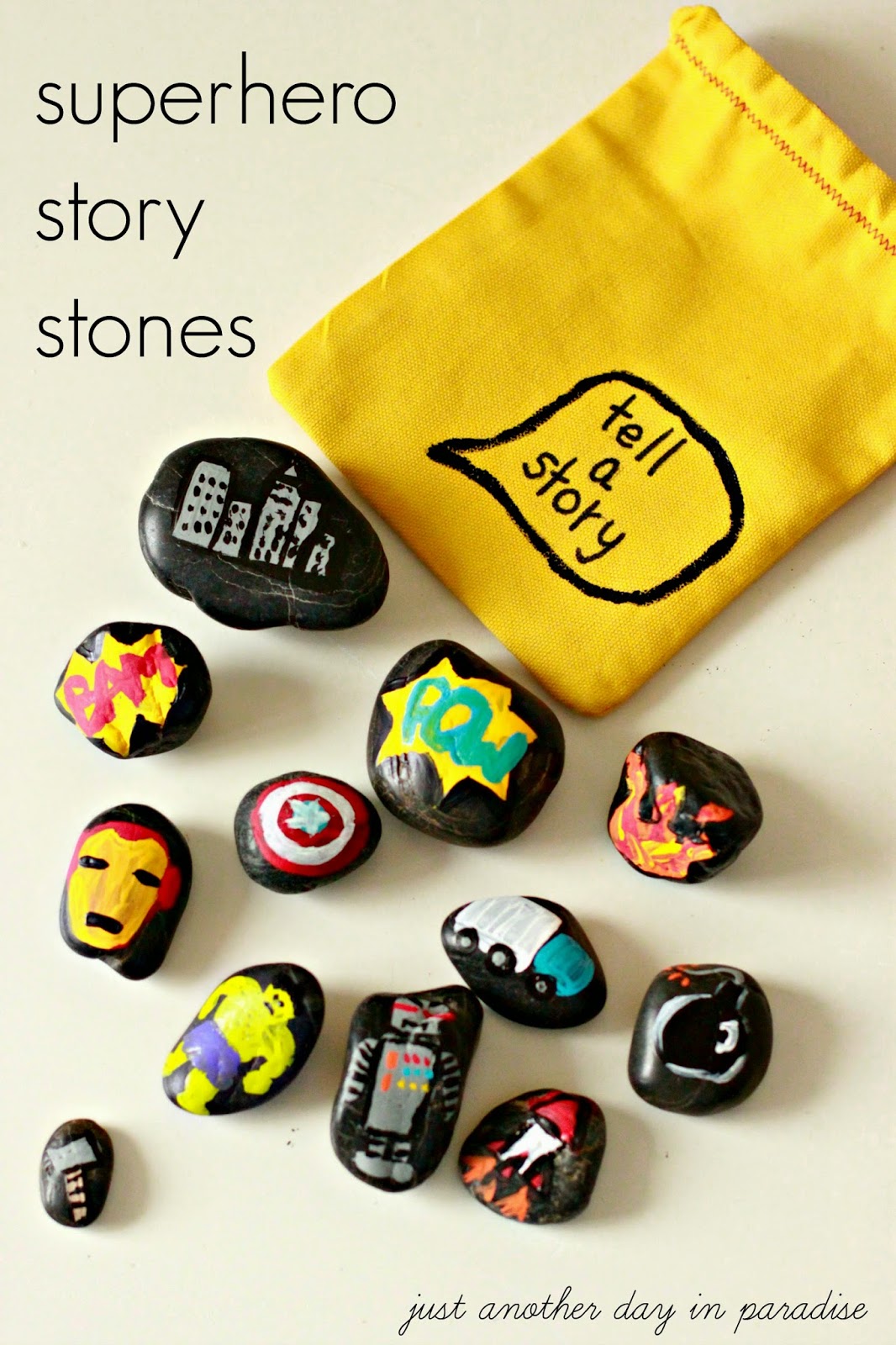 Larissa Another Day: Superhero Story Stones