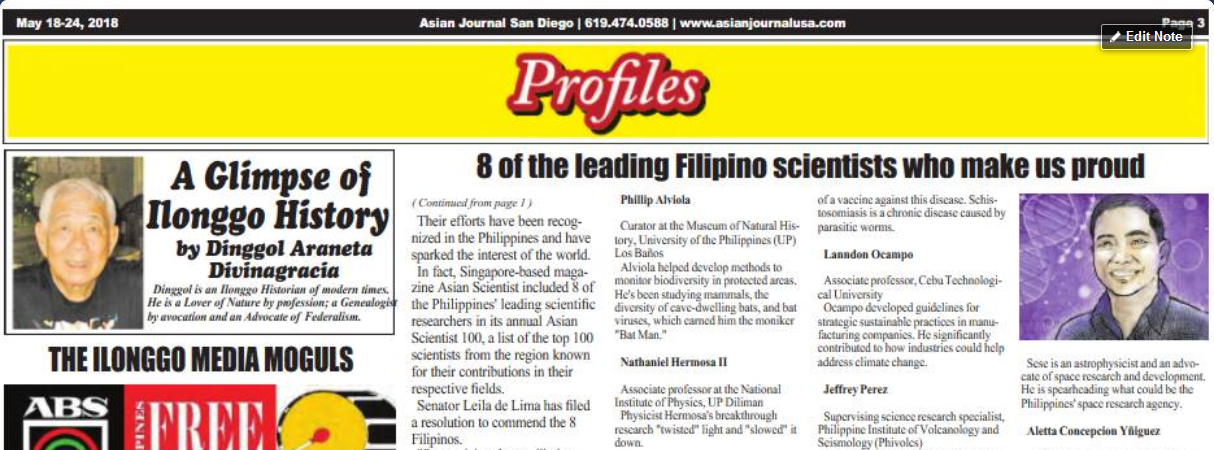 "Ang Pungsod Ilonggo" Newsletter of the Ilonggo Nation Global Federation