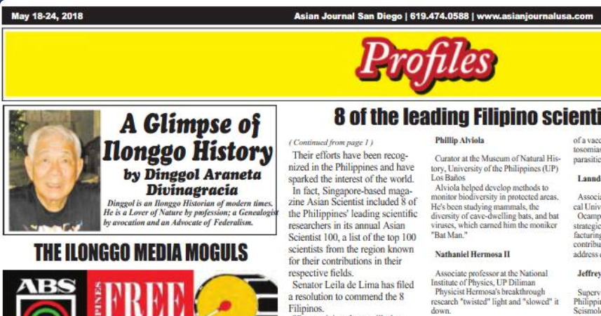 "Ang Pungsod Ilonggo" Newsletter of the Ilonggo Nation Global Federation