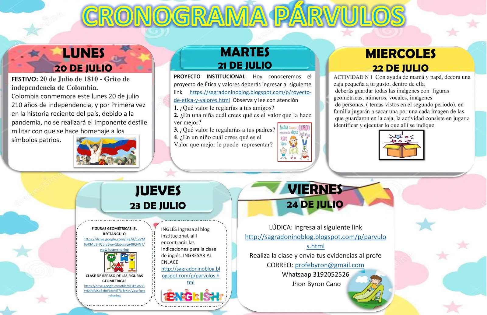 CENTRO EDUCATIVO SAGRADO NIÑO: Párvulos