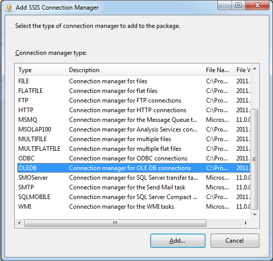 Shared Connection Manager SSIS - IT Developer Zone