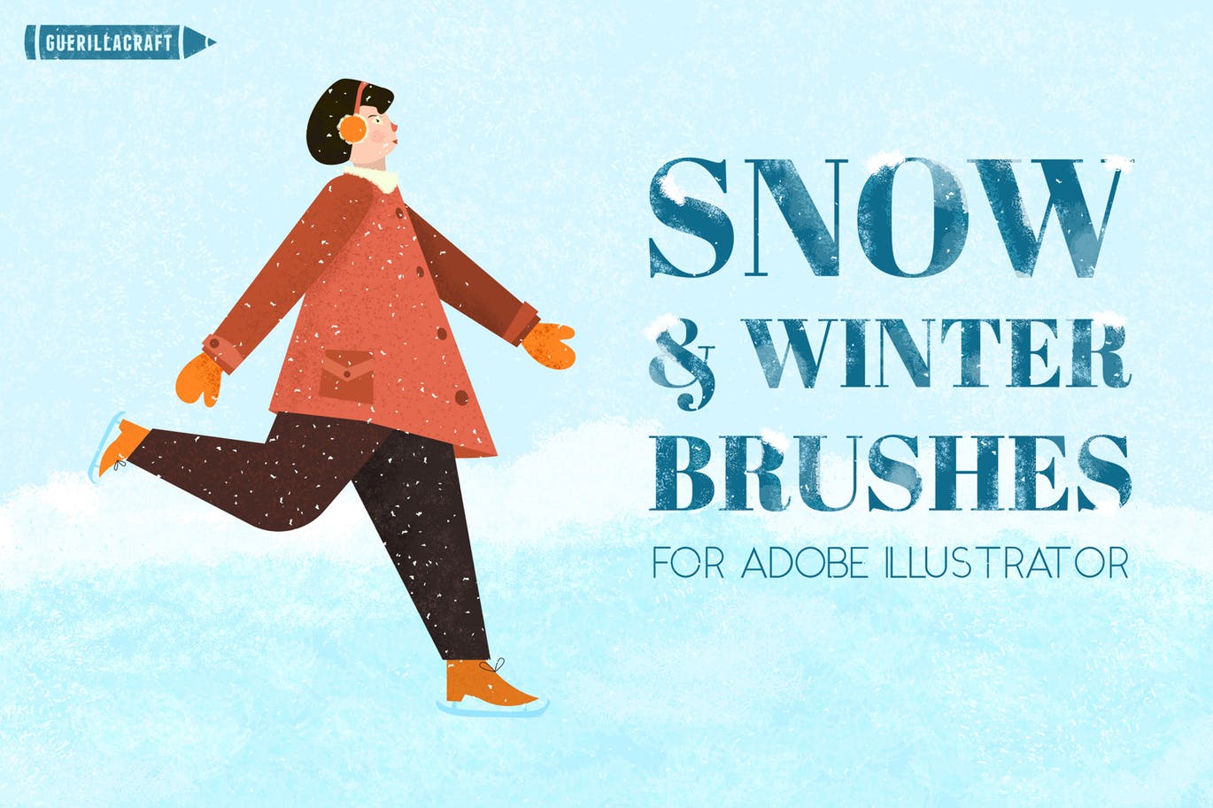 30 Snow and Winter Brushes for Adobe Illustrator