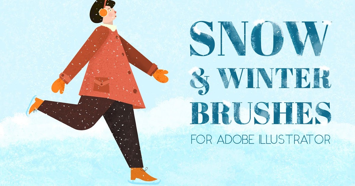 30 Snow and Winter Brushes for Adobe Illustrator