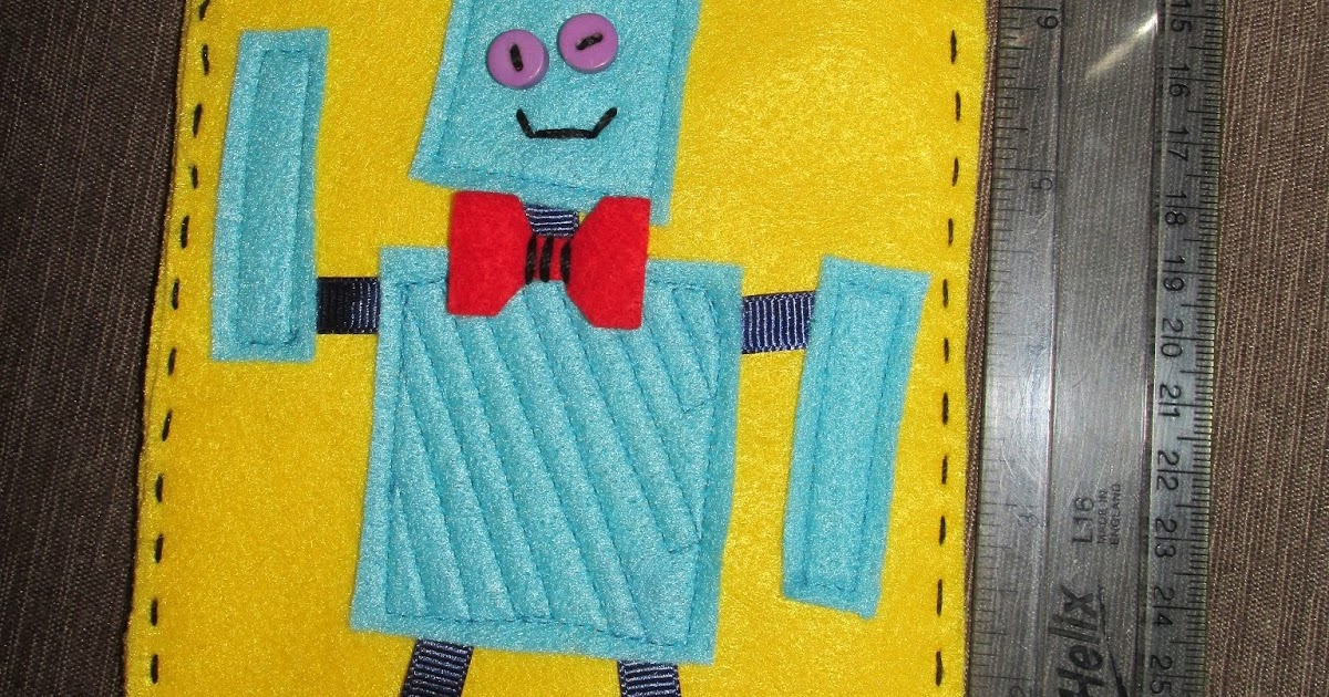 Adrienne and Co.: DIY: Felt Robot pillow/decor