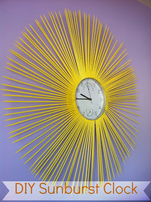 DIY Sunburst Clock