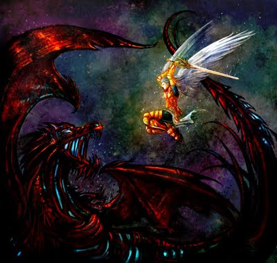 consider moon: Dragon-slaying archangels: Totally Epic