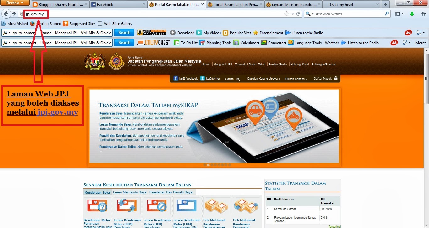 2. Pilih lesen Kenderaan Motor (LKM): Permohonan Memperbaharui Lesen ...