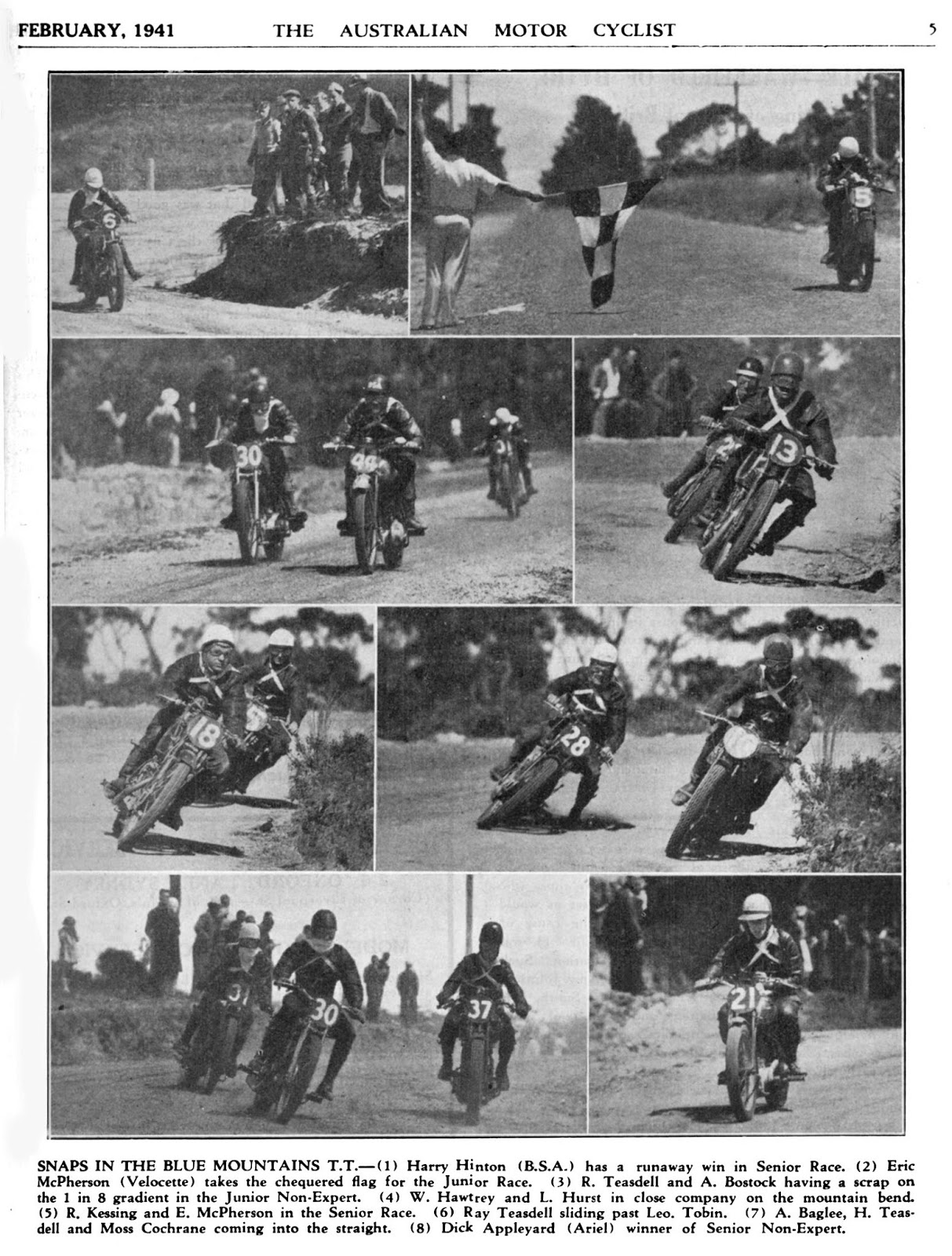 The Velobanjogent: Possibly the last motorcycle race during WW2....