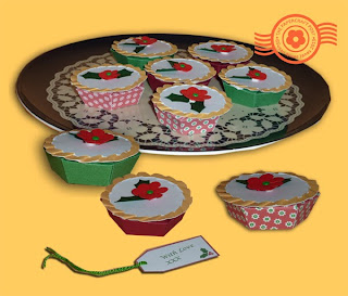 The Papercraft Post: Bakewell Tart Gift Boxes
