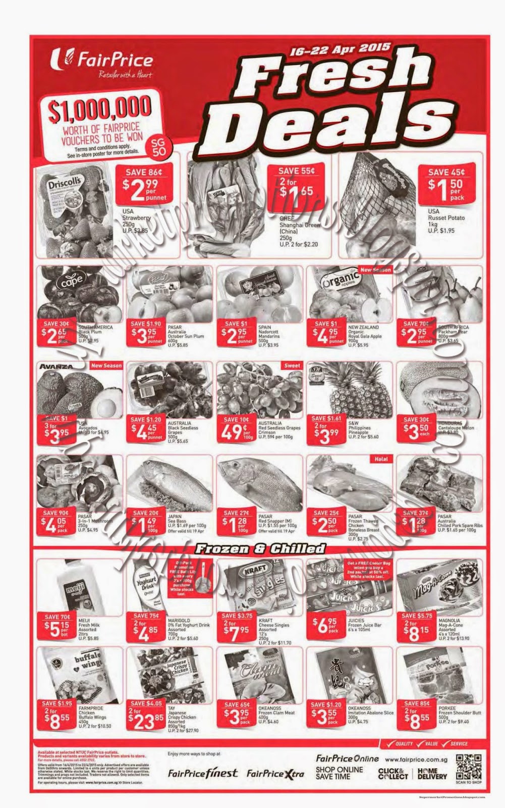 NTUC FairPrice Fresh Deals 16 - 22 April 2015 ~ Supermarket Promotions