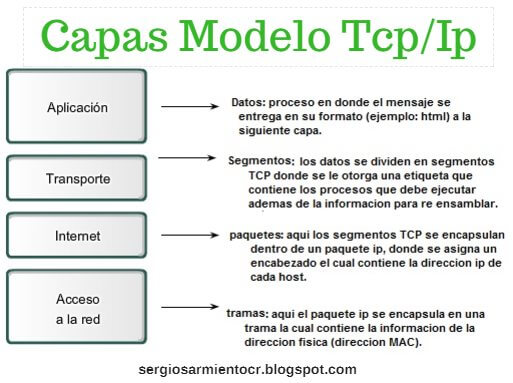 Las 4 Capas Del Modelo Tcp Ip - arbol