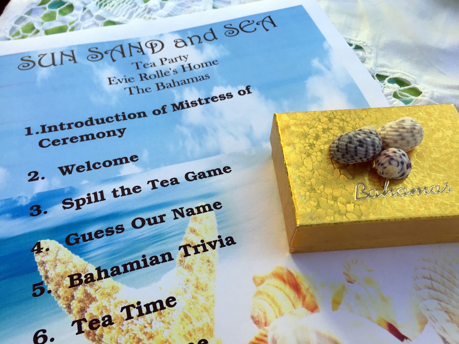 Rosemary's Sampler: Private Evening Tea, Nassau, Bahamas