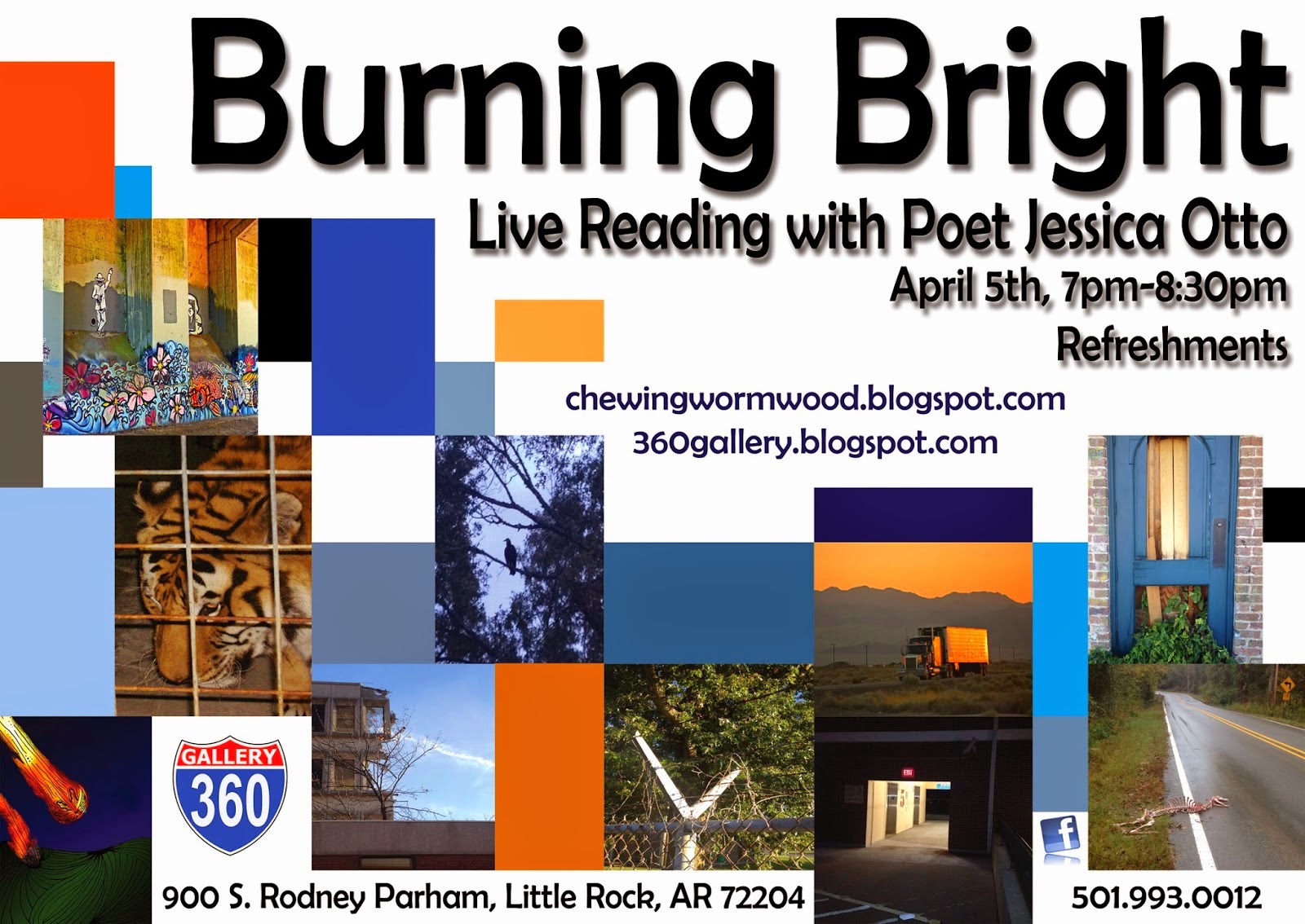 Gallery 360: Poet Jessica Otto at 360, April 5th