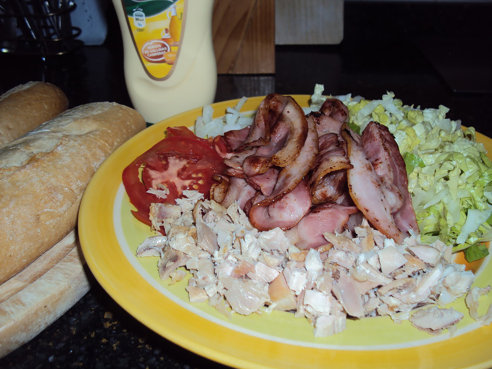 BOCATA DE POLLO Y BACON (XXL) | ¡¡A COCINEAR!! Recetas valkicocina.com