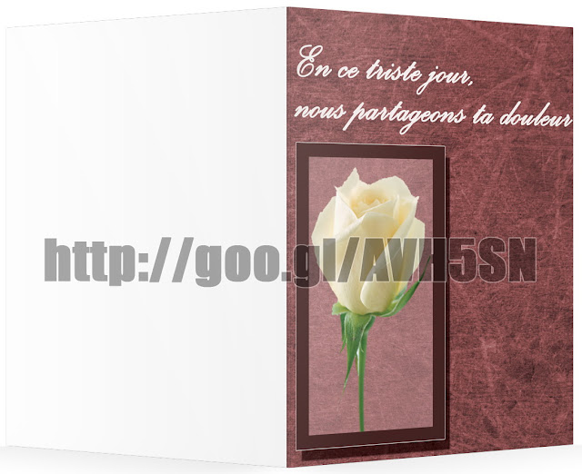 Carte De Condoleances A Imprimer Gratuitement Pour MS Word ...