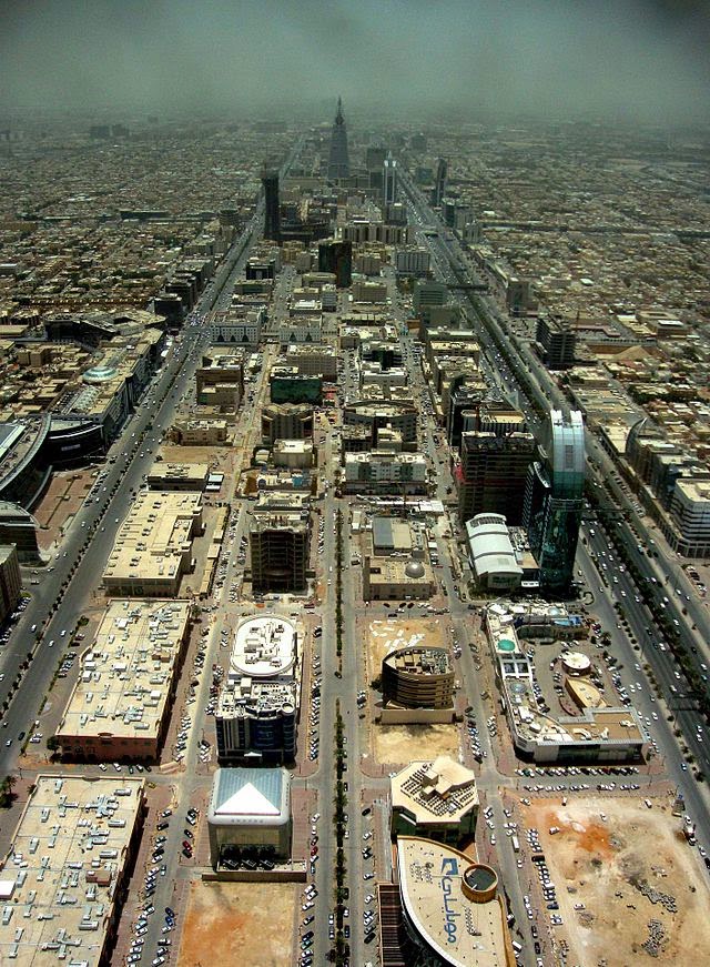 Riyadh skyline view from kingdom tower