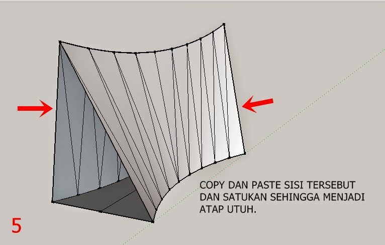 [bin3dstudio]: trik membuat atap padang secara manual.