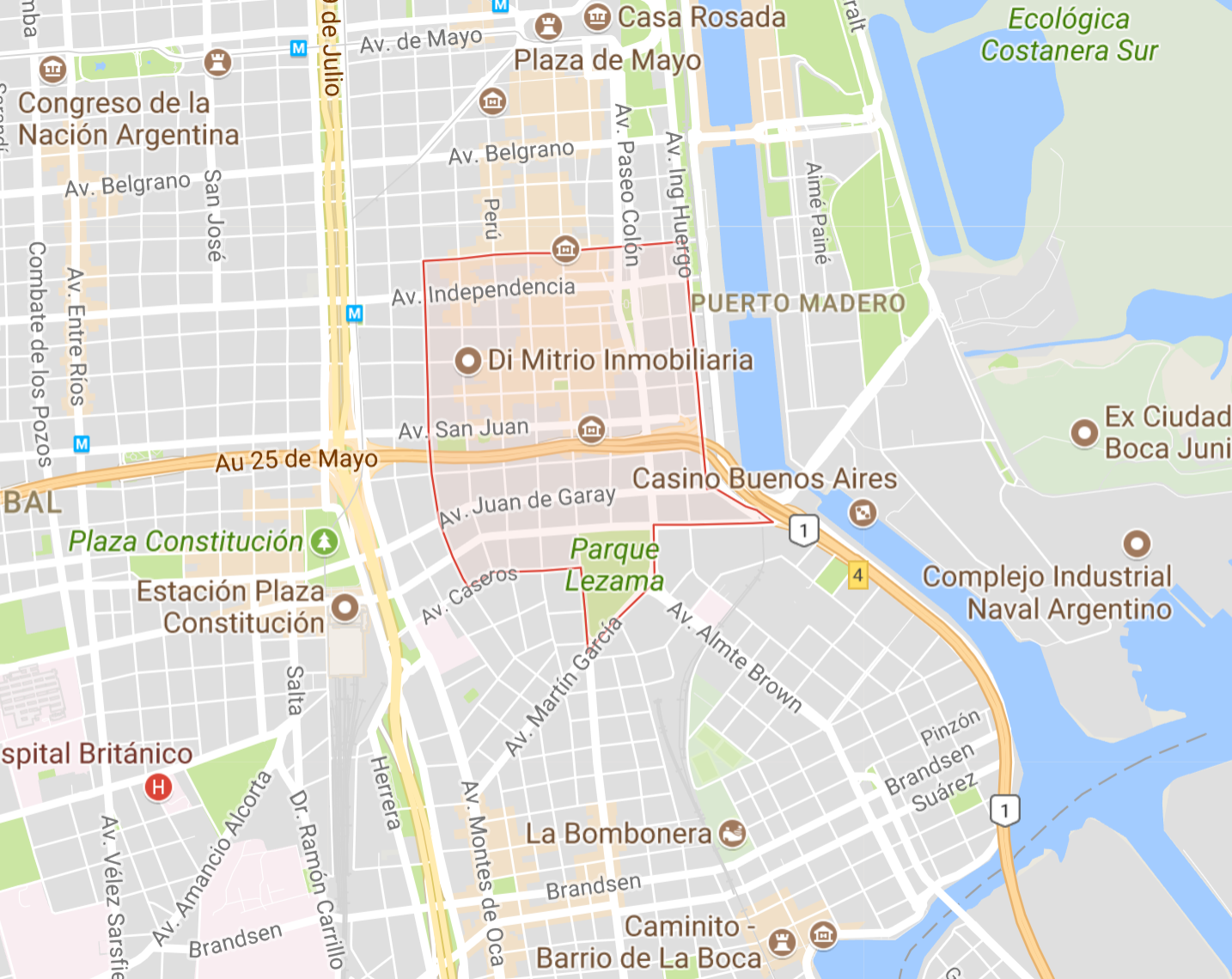 silbar antena pastel barrio de san telmo mapa Planeta Geometría Litoral